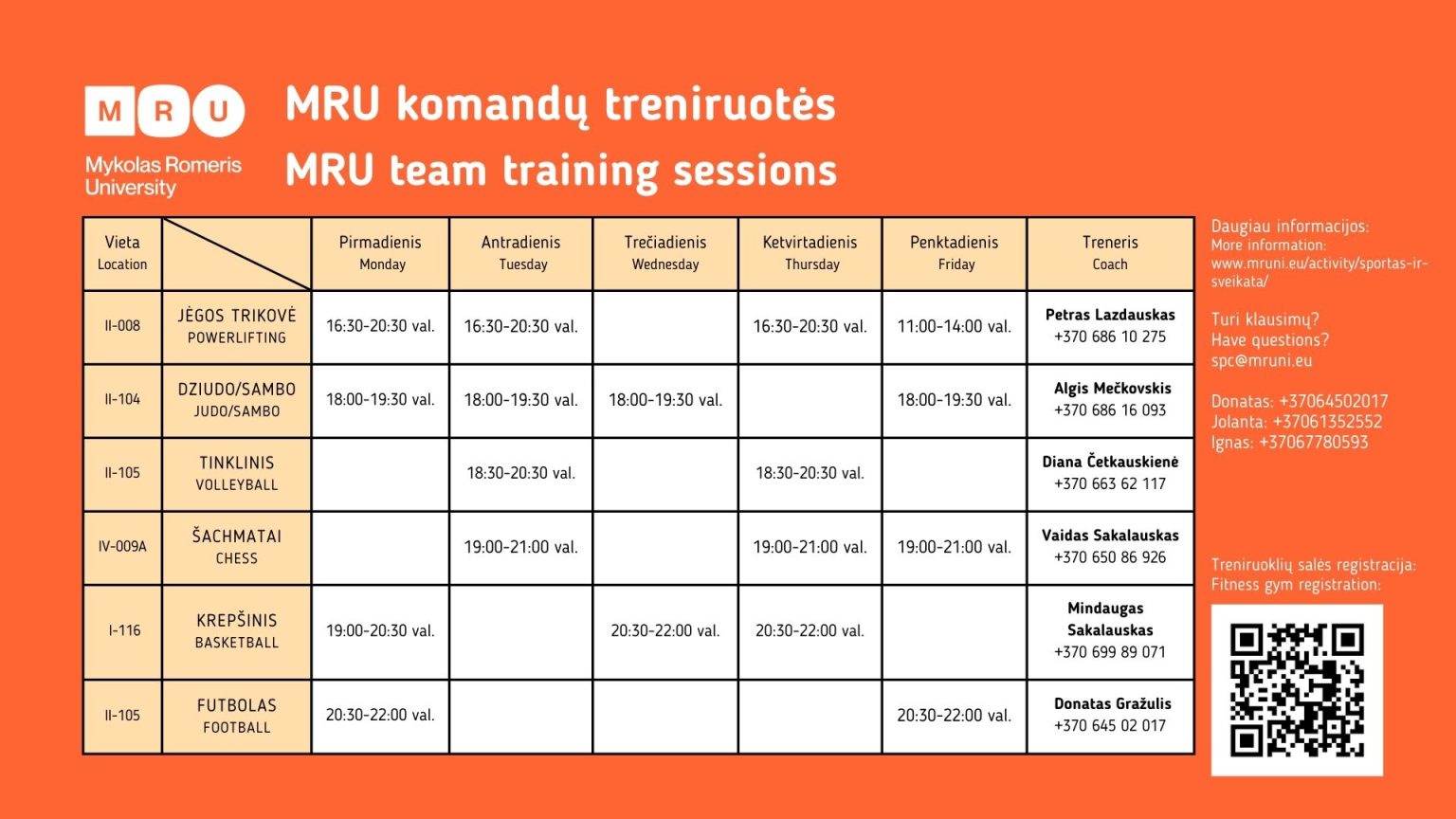 Sports and Health - MRU