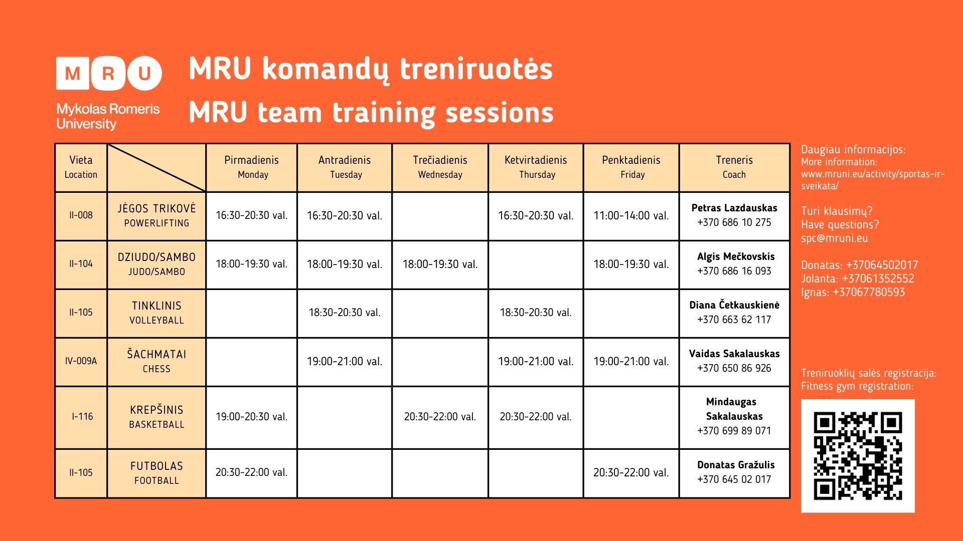 Sports and Health - MRU