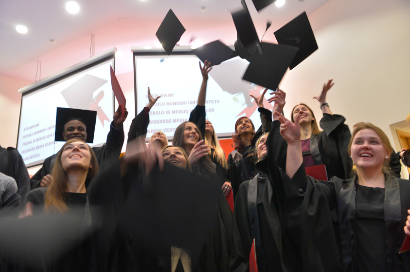 Rector Assoc. Prof. Monkevičius Awarded Diplomas to BMS Grads - MRU