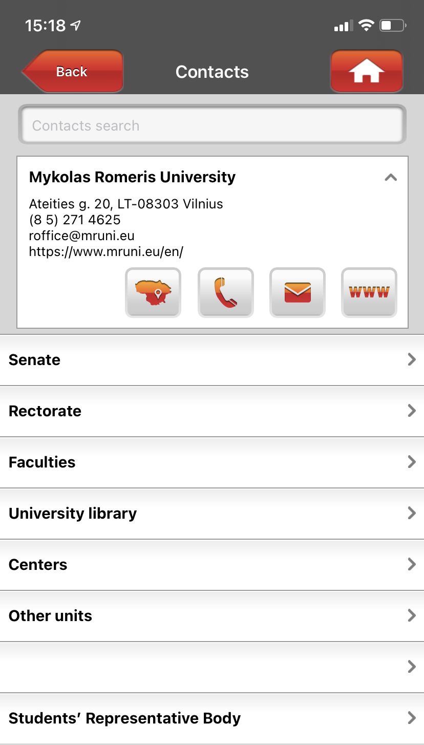 MRU mobile apps - MRU