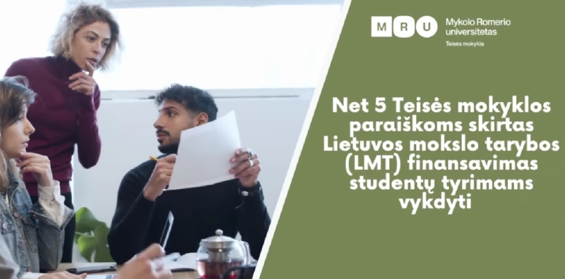 MRU sveikina studentus ir jų vadovus laimėjus LMT finansavimą studentų ...